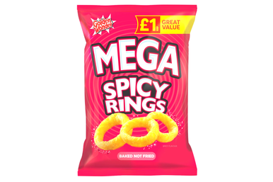 Golden Wonder - Mega Spicy Rings - Spicy Flavour Snacks - 50g - Best ...