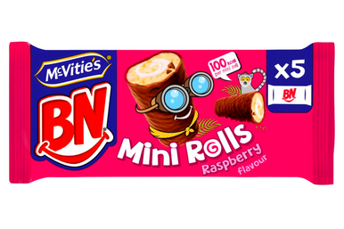 McVitie's - BN - Mini Rolls - Raspberry Flavour Cakes - Individually ...