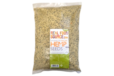 Real Food Source - Organic Shelled Hemp Seeds - 1kg - Best Before it's ...