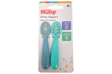 Nuby - Dinky Dippers - Baby's First Spoons - 4+ Months - Best Before it's Gone Ltd