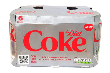 Diet Coke - 6 x 330ml. - Best Before it's Gone Ltd