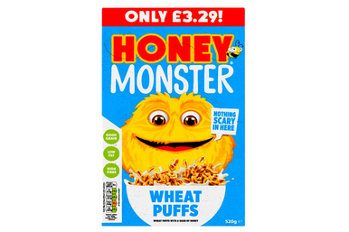 Honey Monster - Wheat Puffs Cereal - 520g - Best Before it's Gone Ltd