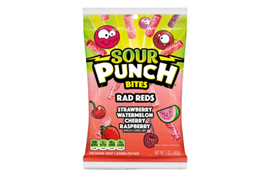 Sour Punch Bites - Rad Reds - Fruit Flavour Sour Sweets - 142g - Best ...
