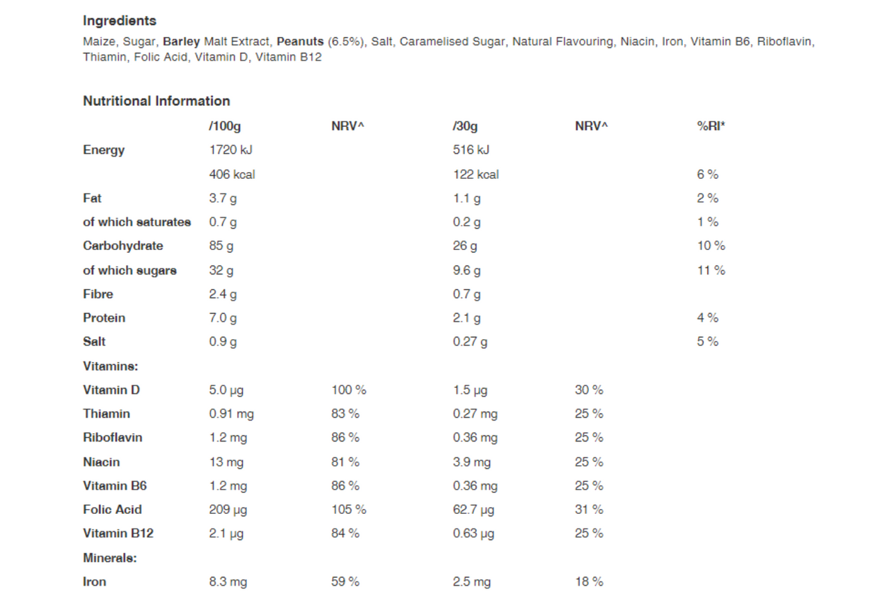 Kellogg's - Crunchy Nut - Salted Caramel Flavour Twist - 460g - Best Before it's Gone Ltd