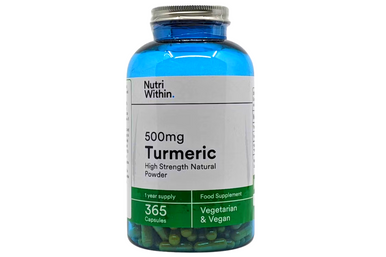 Nutri Within - Turmeric - High Strength Natural Powder - 500mg - Vegan ...