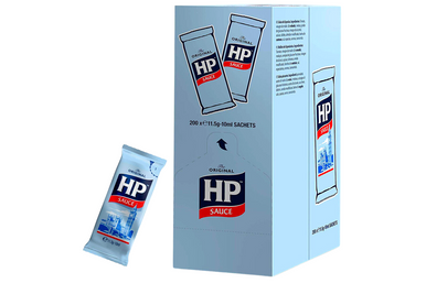 Box of HP Sauce - Original - 200 x 11.5g Sachets - Best Before it's ...