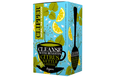 Clipper - Cleanse with Benefits - Citrus, Nettle & Fennel Organic Tea ...