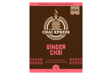 Chai Xpress - Ginger Chai - Instant Tea - 10 Sachets - Best Before it's ...