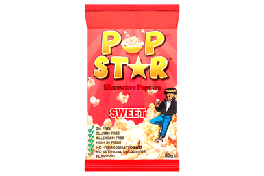 Popstar - Microwave Popcorn - Sweet - 85g - Best Before it's Gone Ltd