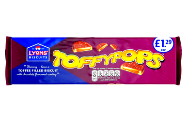 Lyons' Biscuits - Toffypops - Toffee Filled Biscuits - 120g - Best ...