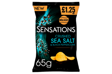 Walkers - Sensations - Crushed Sea Salt & Black Peppercorn Flavour ...