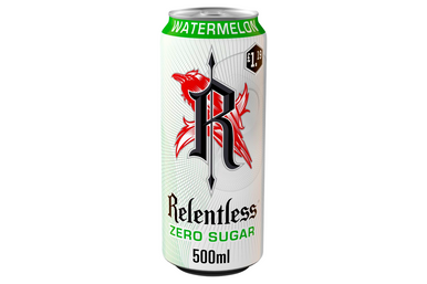 Relentless - Watermelon Flavour Energy Drink - Zero Sugar - 500ml ...