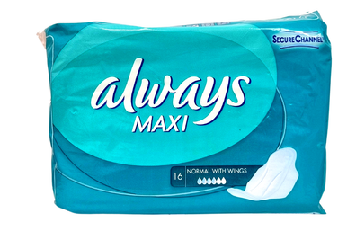 Always - Maxi - Normal with Wings - 16 Pads - Best Before it's Gone Ltd