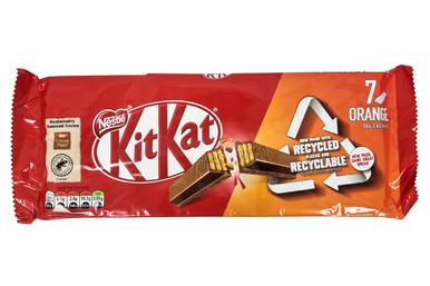 Nestle - Kit Kat - 7 x 2 Finger Orange Chocolate Bars - 144.9g (7 x 20 ...