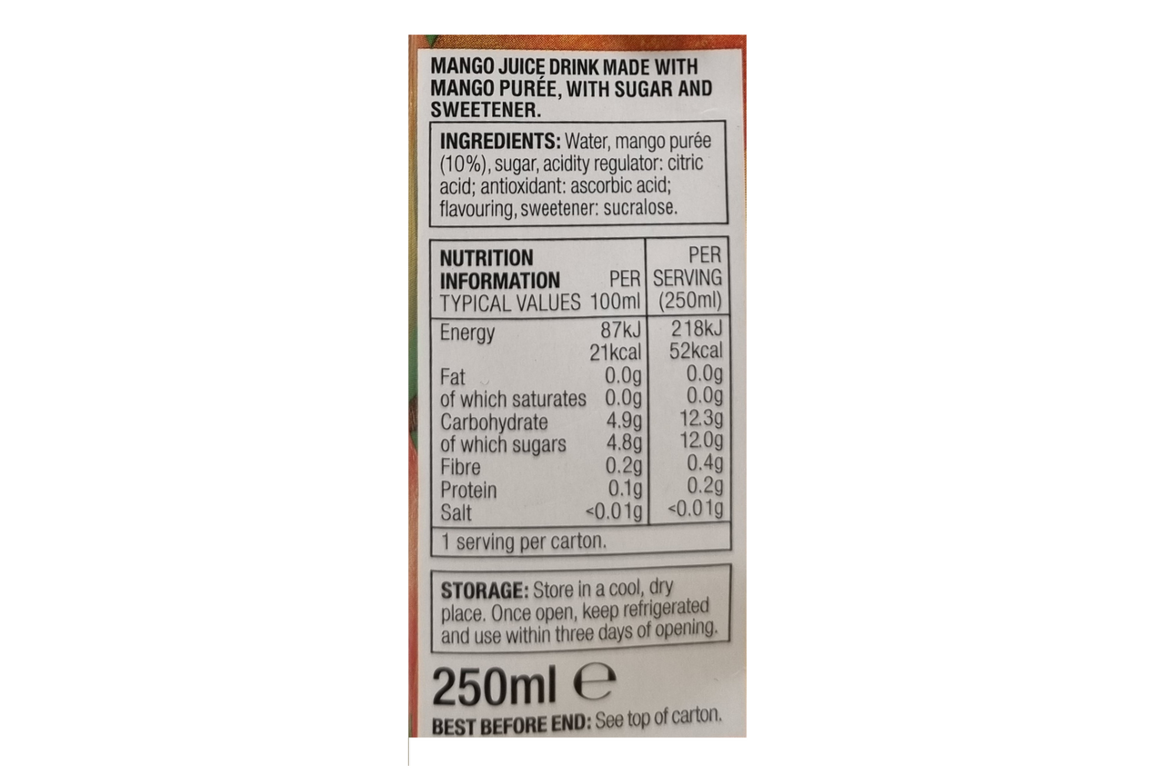 Best-One - Mango Juice Drink - 250ml. - Best Before it's Gone Ltd