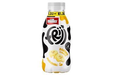 Muller - Frijj - Banana Flavour Milkshake - 330ml - Best Before it's ...