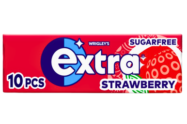 Wrigley's - Extra - Strawberry Flavour Chewing Gum - Sugar Free - 14g ...