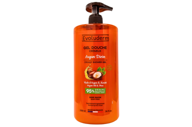 Evoluderm - Argan Divan - Creamy Shower Gel - Vegan - 1ltr - Best ...