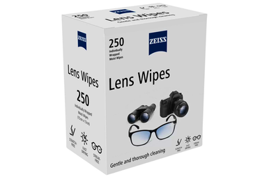 Zeiss - Lens Cleaning Wipes - 250 Approx Individually Wrapped Wipes ...