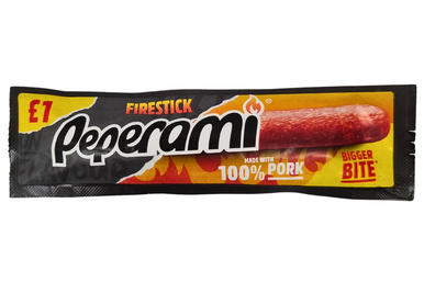 Peperami - Firestick - Extra Hot Smoked Pork Salami Sausage - 28g ...