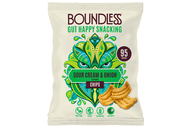Boundless - Gut Happy Snacking - Sour Cream & Onion Flavour Chips ...