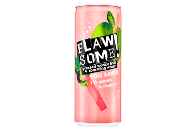 Flawsome! - Pressed Wonky Fruit + Sparkling Water - Apple & Rhubarb ...