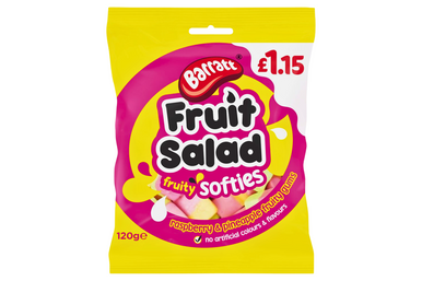 Barratt - Fruit Salad - Fruity Softies Flavour Gums - 120g - Best ...