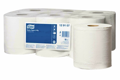 Tork M2 - Centre Feed Roll - Basic Paper Towel Roll - 2 Ply - 6 x 429 ...