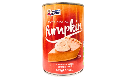 Baking Buddy - 100% Natural Pumpkin Puree - 425g (Damaged/Dented Tin ...