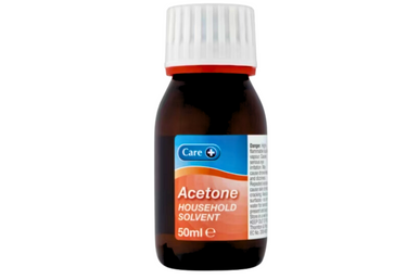 Care + - Acetone - Household Solvent - 50ml - Best Before it's Gone Ltd