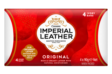 Cussons - Imperial Leather - Original - Ivory Soap Bars - 4 x 90g ...