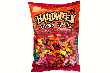 Halloween Chewy Sweets - Assorted Fruit Flavoured Chewy Sweets - 1.2kg ...