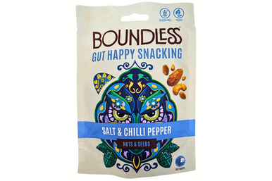 Boundless - Gut Happy Snacking - Salt & Chilli Pepper Nuts & Seeds ...