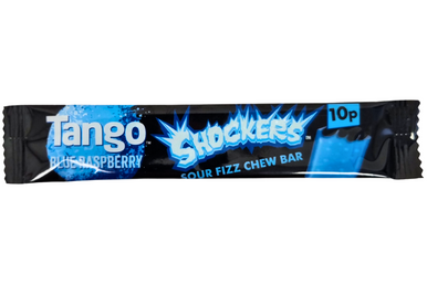 Tango - Shockers - Blue Raspberry - Sour Fizz Chew Bar - Vegan - 10g ...