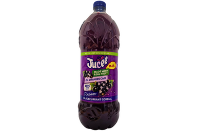 Jucee - Blackcurrant Cordial - Zero Added Sugar - 1.5ltr - Best Before ...