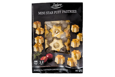 Deluxe - Mini Star Puff Pastries - 12 Pieces - 80g - Best Before it's ...