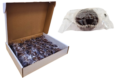 Box of Mobberley Cakes - Double Chocolate Flavour Muffins - 30 x 50g ...