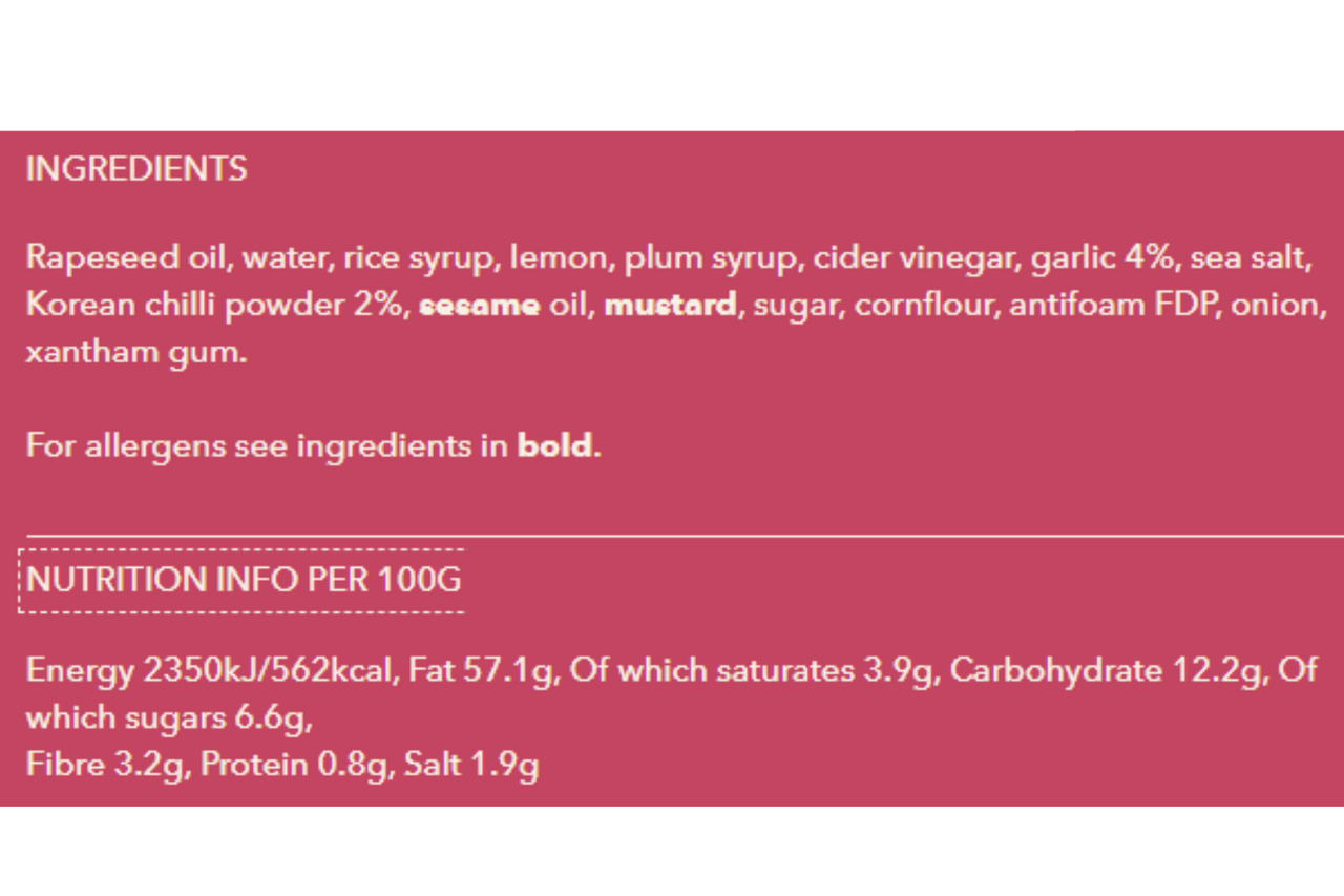 BomBom - Kimchi Mayo - Korean Chilli & Garlic - Vegan - 350g - Best ...