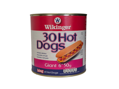 Wikinger - Hot Dogs - 30 x Giant 6 inch 50g - Pre-Cooked - Best Before ...