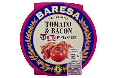 Baresa - Italian Style Tomato & Bacon Stir-In Pasta Sauce - 150g - Best ...