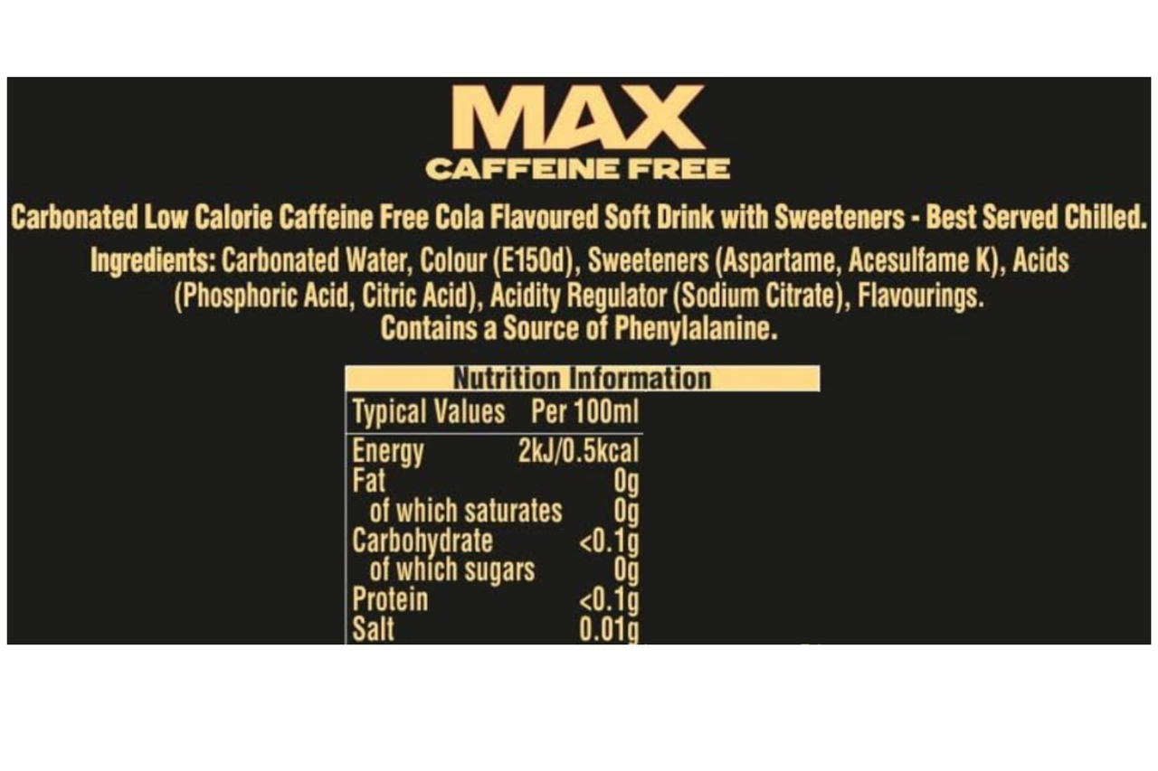 Pepsi - Max - Caffeine Free - No Sugar - 2ltr - Best Before it's Gone Ltd