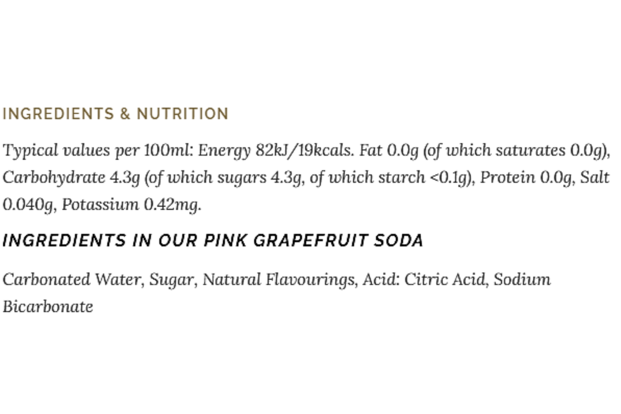 Double Dutch - Pink Grapefruit Soda Drink Mixer - 150ml - Best Before ...