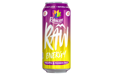 Rubicon - Raw Energy - Pineapple & Passion Fruit Flavour Energy Drink ...