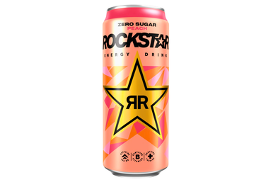Rockstar Energy Drink - Peach Flavour Drink - Zero Sugar - 500ml - Best ...