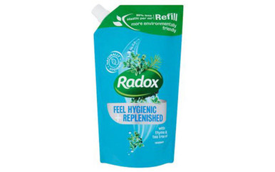 Radox - 500ml Liq Soap Refill Feel Hygienic+Replenished Thyme T Tree