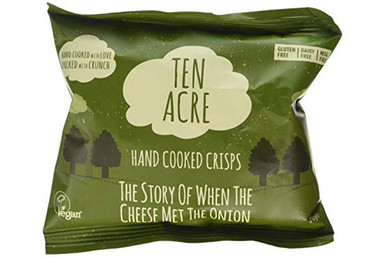 Ten Acre - Cheese and Onion - Hand Cooked Crisps - 20g