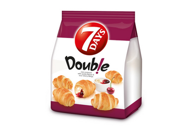 7 Days - Mini Croissants - Vanilla & Sour Cherry Fillings - 185g