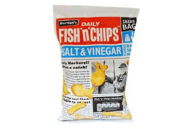 Burton's - Fish n Chips - Salt & Vinegar - 125g