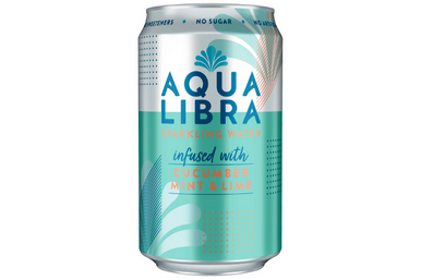 Aqua Libra - Cucumber , Mint & Lime Infused Sparkling Water - 330ml