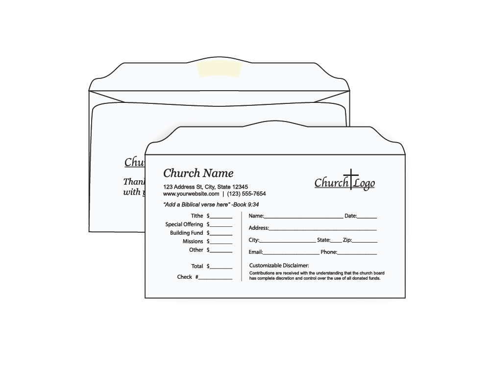 Tithe Envelopes for Church Giving | Custom Tithing Envelopes